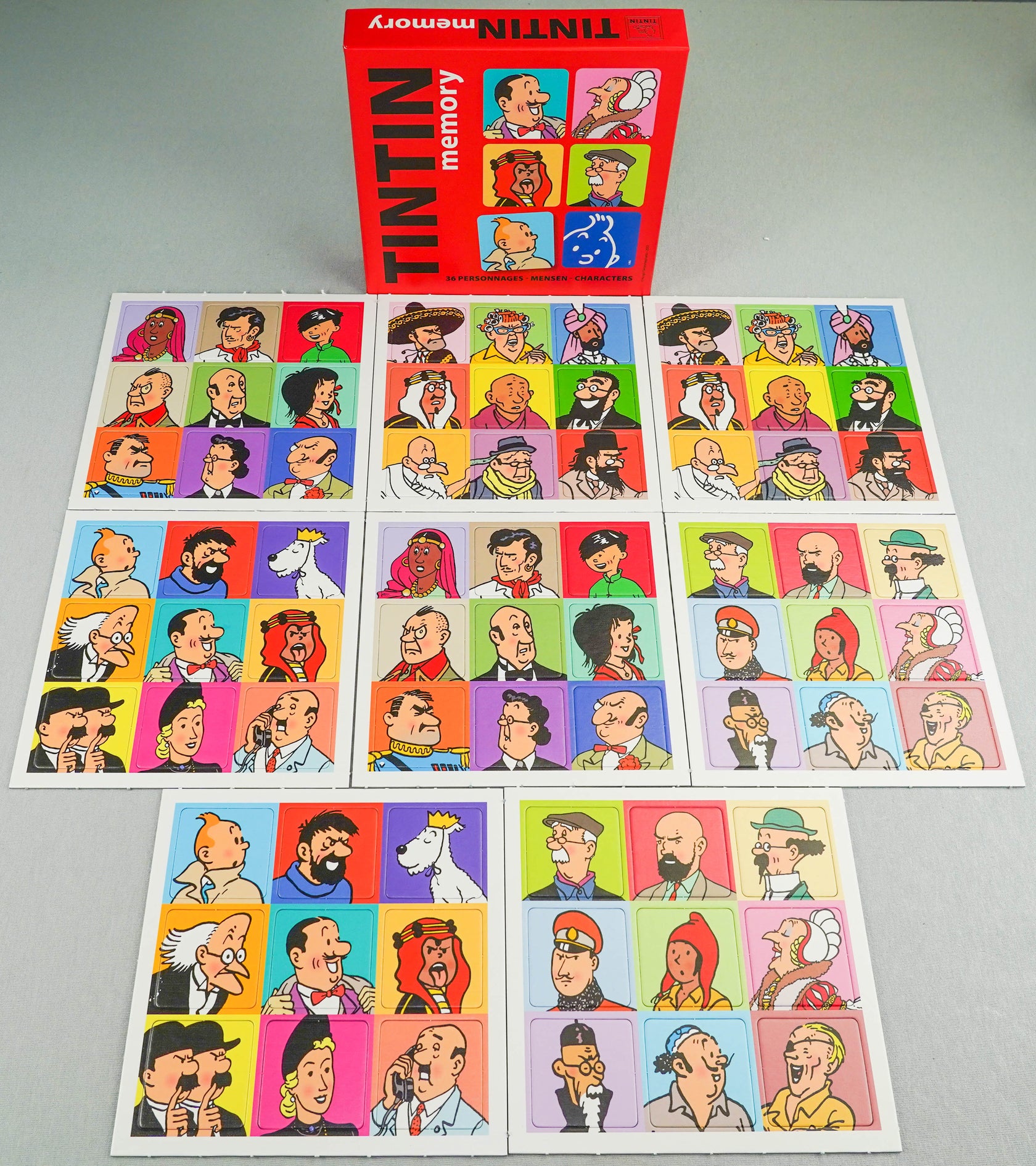 Tintin Moulinsart Memory Game Playing Cards: Character Cards – EuroComiX