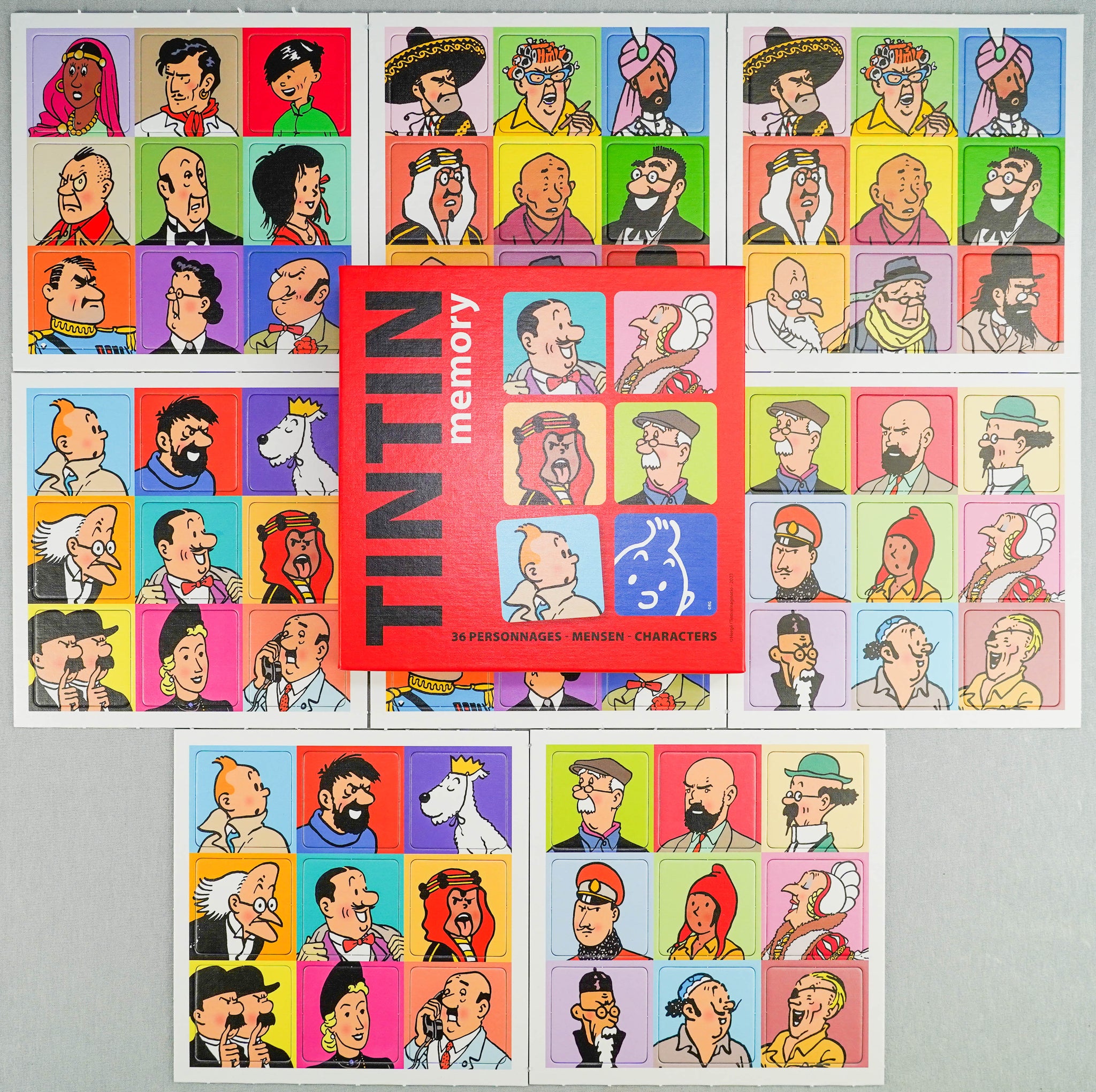 Tintin Moulinsart Memory Game Playing Cards: Character Cards – EuroComiX