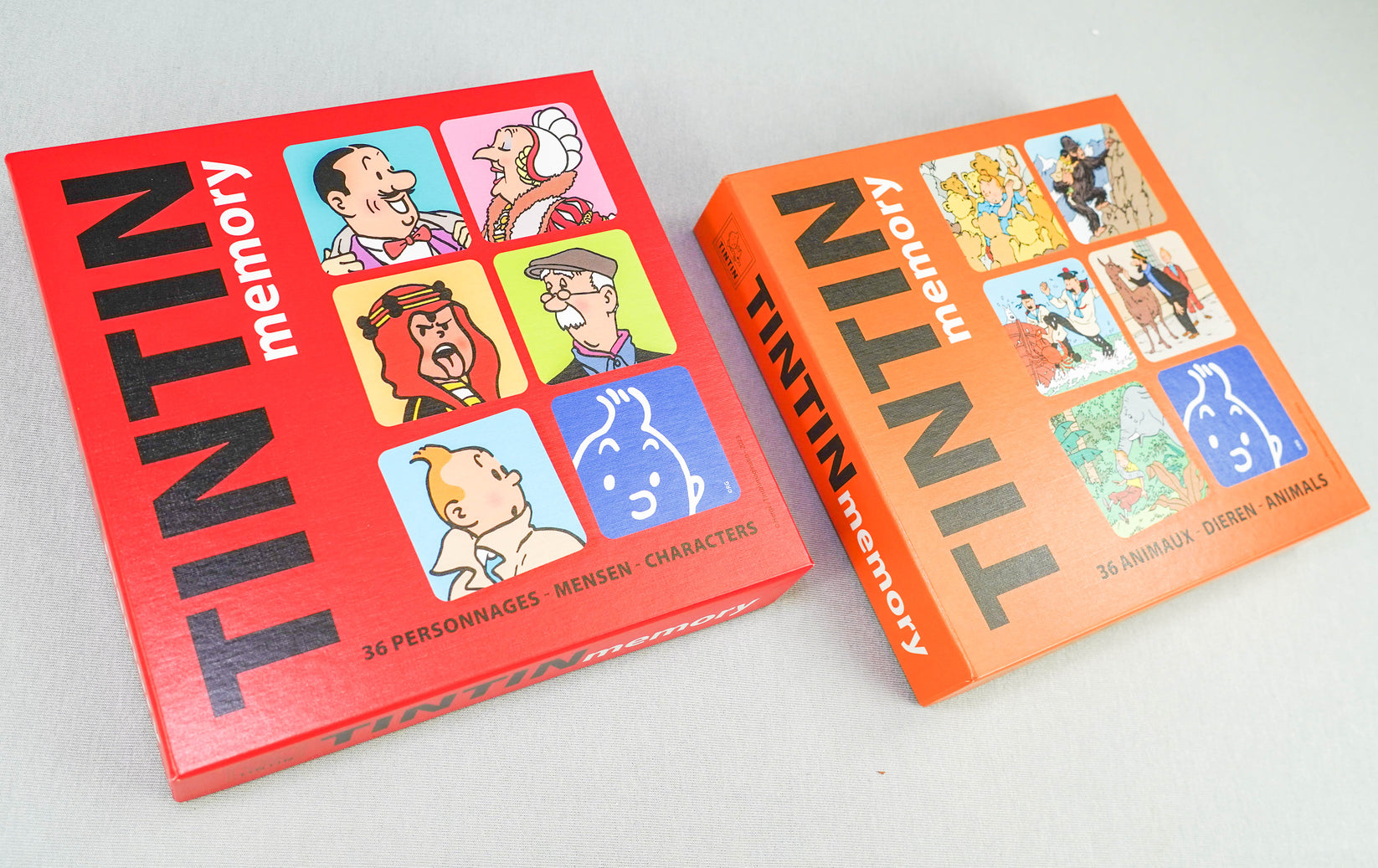Tintin Moulinsart Memory Game Playing Card Set of 2: Animals/Character ...